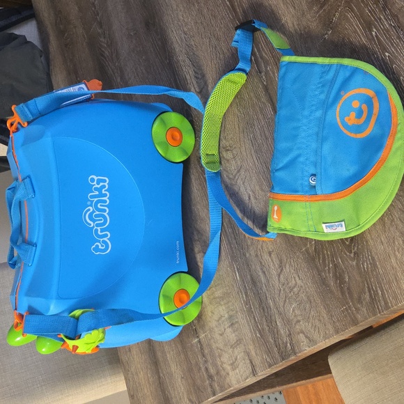 Melissa & Doug | Other | Trunki Blue And Green Rideon Suitcase W ...